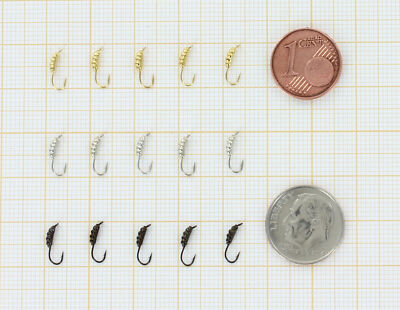 Tungsten Ice Fishing Jigs - Marmooska Winter Jig Heads (Hook #18 ...