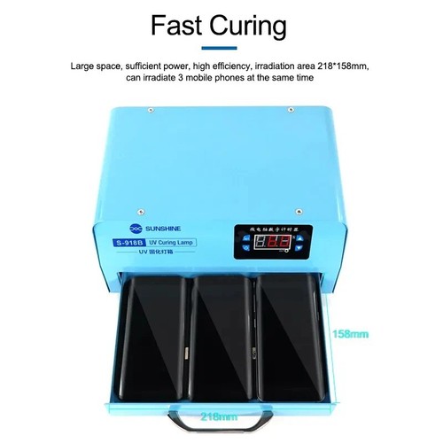 High Power UV Curing Box for Mobile Phone LCD Touch Screen Fast Curing ...