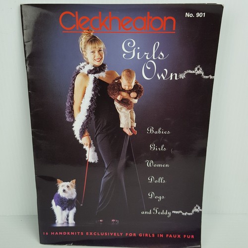 Cleckheaton Girls Own Babies Women Dolls Dogs Teddy Knitting Pattern ...