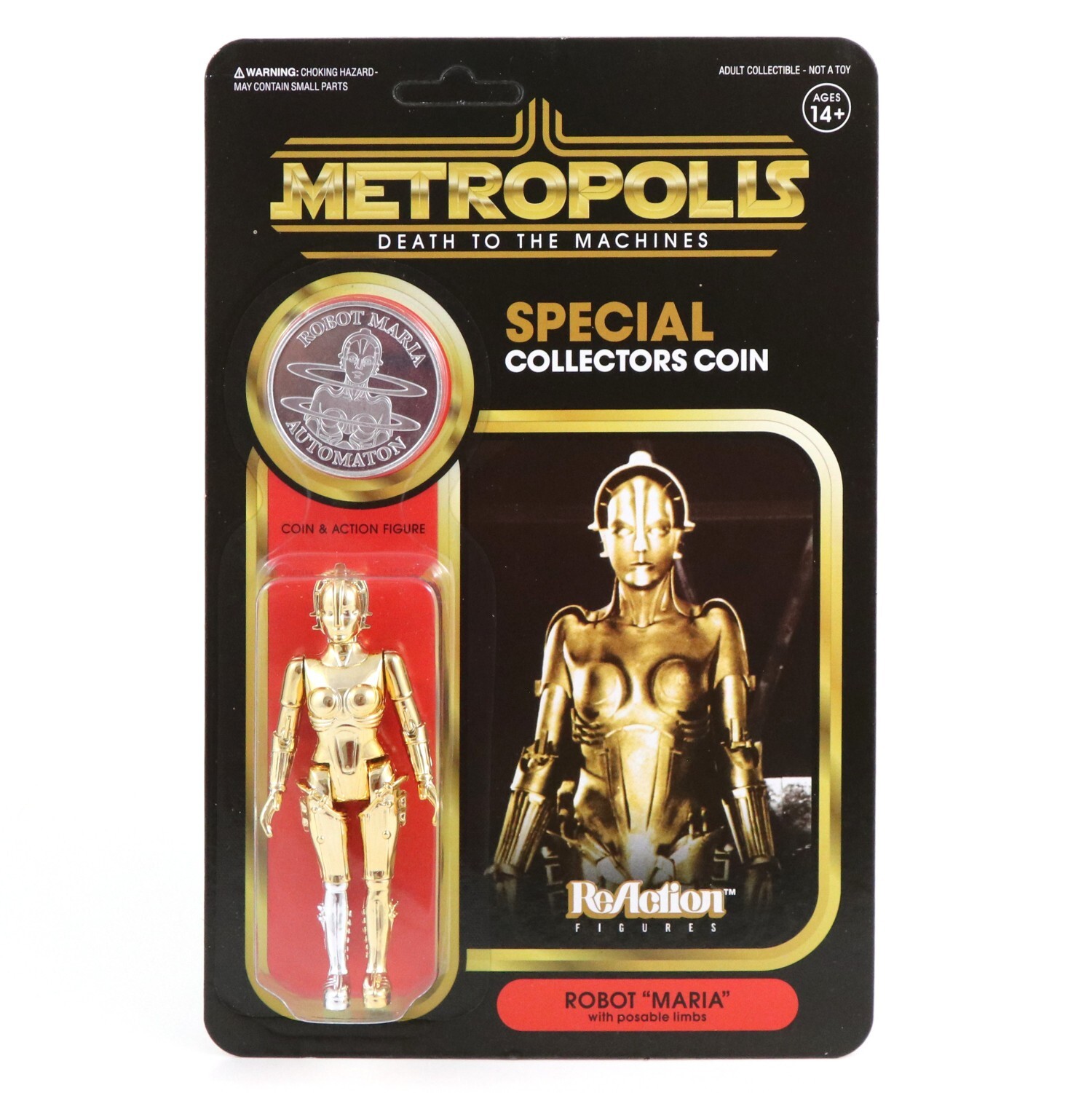 SDCC 2019 Super7 Exclusive Metropolis Maria Robot 3.75" ReAction Figure ...