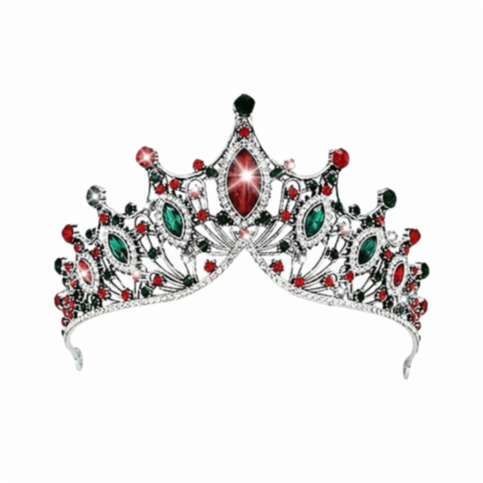 Baroque Queen Princess Crown Alloy Bridal Headband Crystal Tiara ...