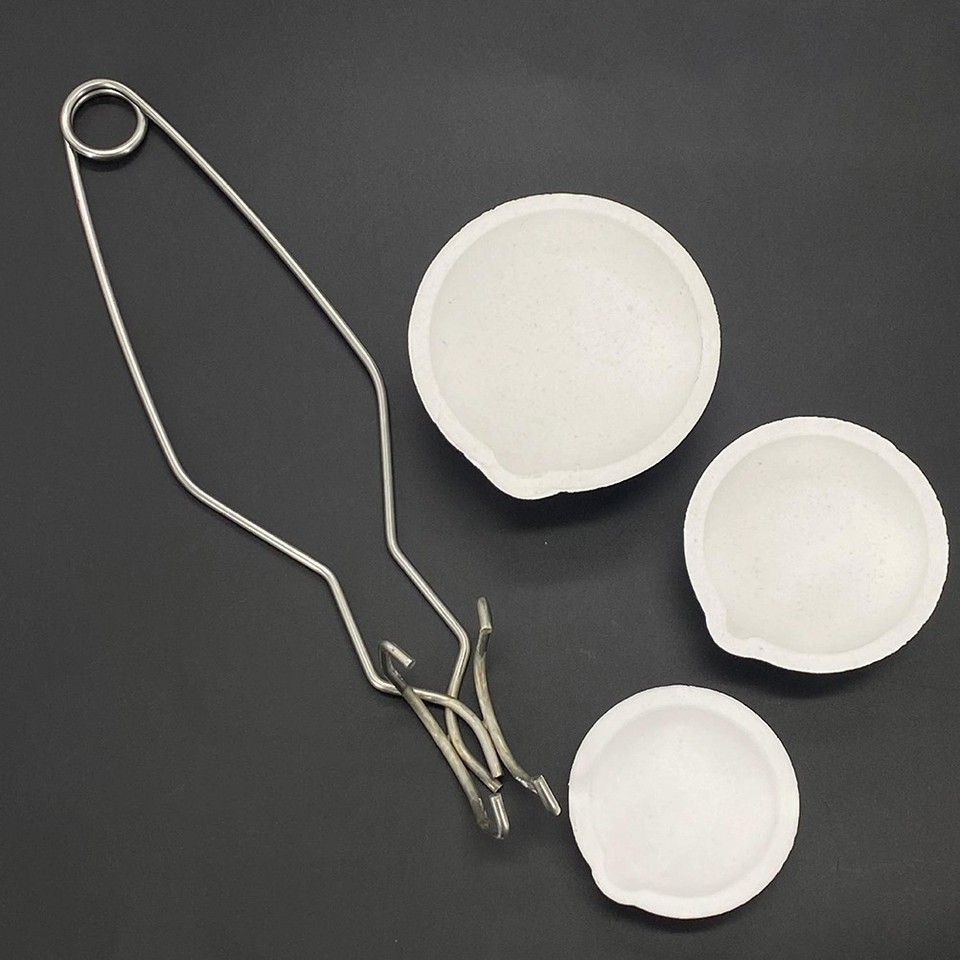 1 Set Metal Smelting Tools Melting Furnace Clamp Melting Crucibles ...