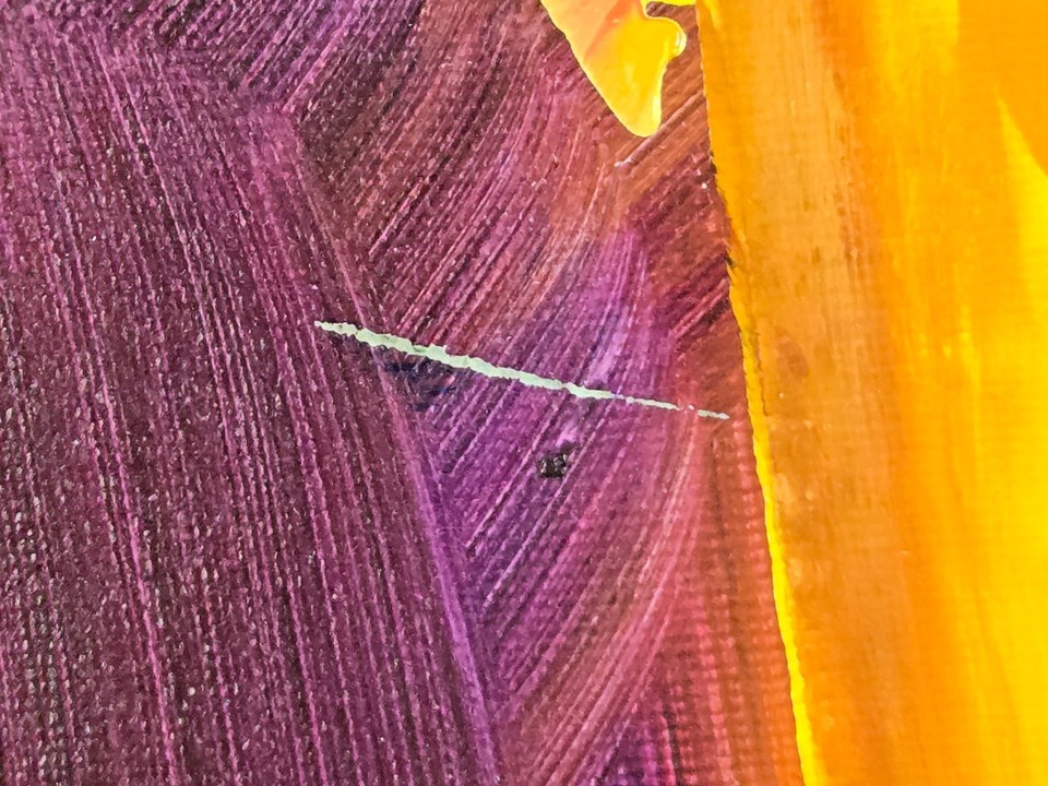 Mandy Wilkinson colorful abstract painting 24" x 20" canvas | eBay