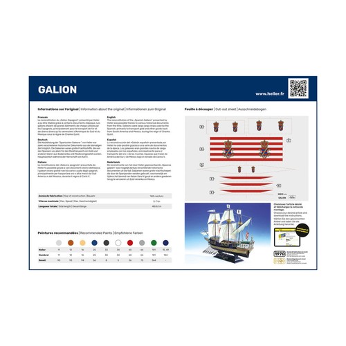 Heller Model 1/200 Galion (Spanish Galleon) New | eBay