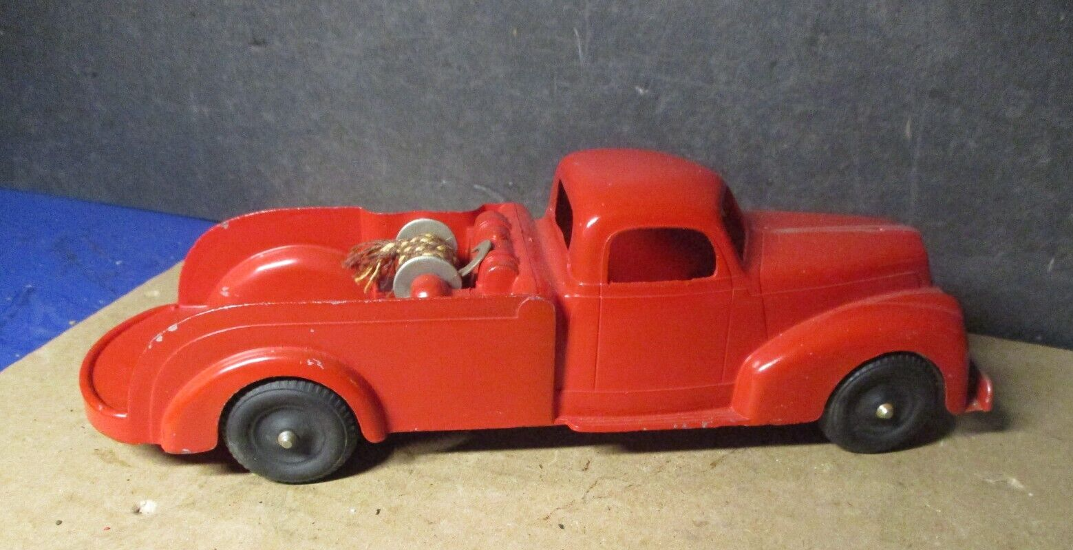 1940'S HUBLEY KIDDIE TOY #474 TOW TRUCK WRECKER DIECAST VEHICLE T274 PT ...
