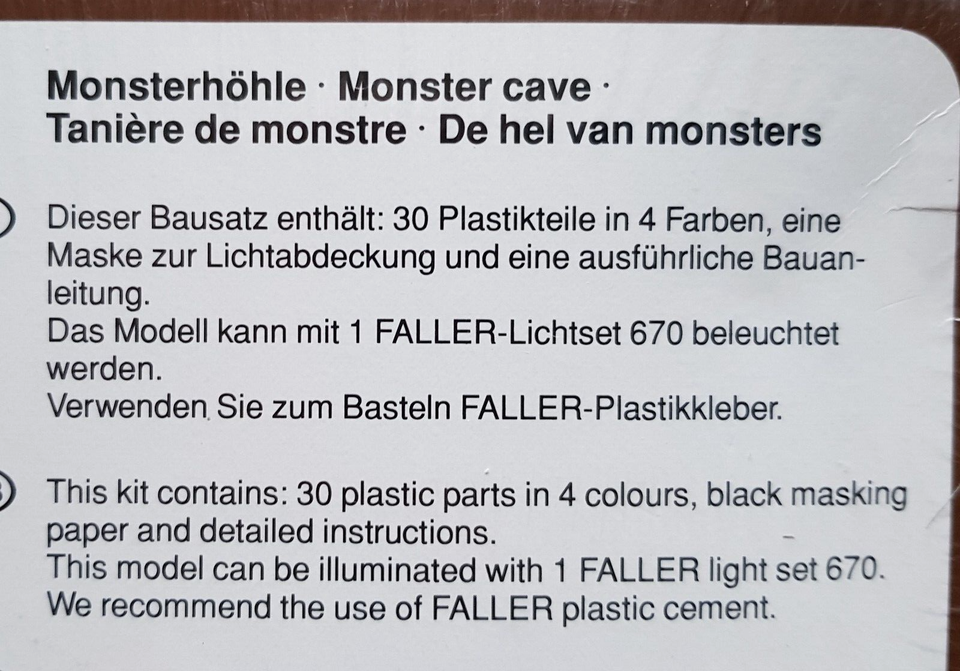 Faller Bausatz 444 Monsterhöhle - Kirmes-Attraktion | eBay.de