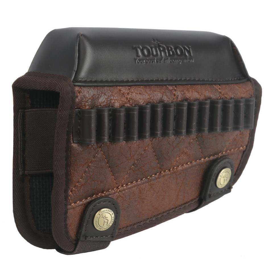 Tourbon Shooting Rifle Cheek Rest Raiser .22LR/30-06 Ammo Holder PU ...