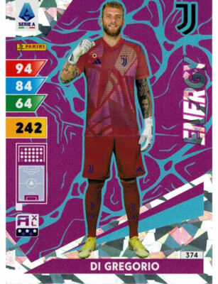 PANINI CALCIATORI ADRENALYN XL 2024-2025 CARD 374 DI GREGORIO (ENERGY) JUVENTUS | eBay