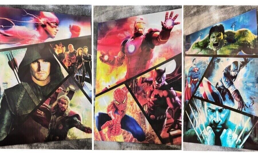 Marvel THE AVENGERS 3D Holographic Lenticular Poster ~ 12"x16" Unframed ...