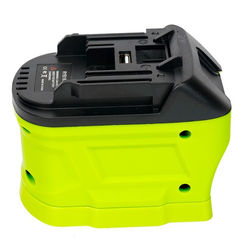 For Ryobi 18V Convert to for Makita Battery Adapter Connectors Cordless ...