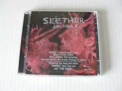 Seether "Disclaimer II" 2 Disc 1 DVD & 1CD. In EX. Feat Amy Lee & "Fine ...