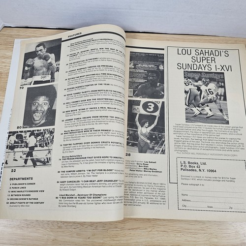 1980's Boxing Scene Magazine Larry Holmes Aaron Pryor | eBay