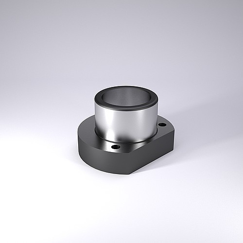 FIBRO 2091.46.048.20 Flanged Guide Bush for Ball Bearing, ISO 9448-5 ...