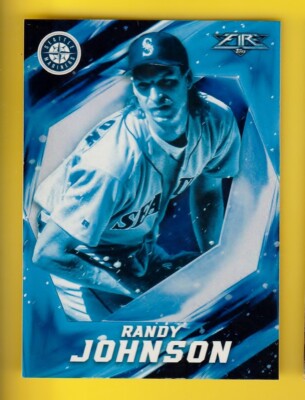 2017 Topps Fire 4 Randy Johnson Blue Chip Mariners Pitcher | eBay