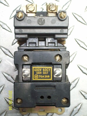 Allen-Bradley Lighting Contactor 702L-A0D92 20A 600V 480V Coil Used | eBay