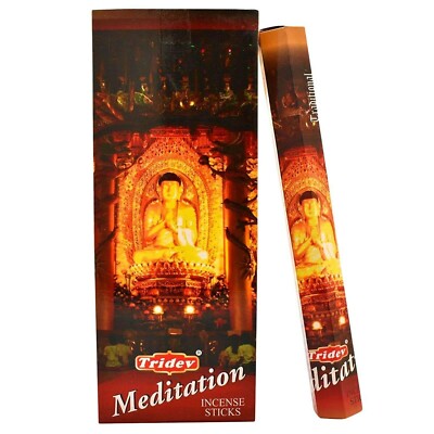 Tridev Meditation Incense Sticks Meditation Rolled Masala Agarbatti 120 ...