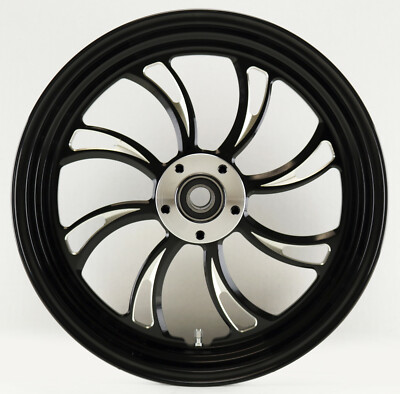 TWISTED VORTEX REAR 16" BLACK WHEEL HARLEY ELECTRA GLIDE ROAD KING ...
