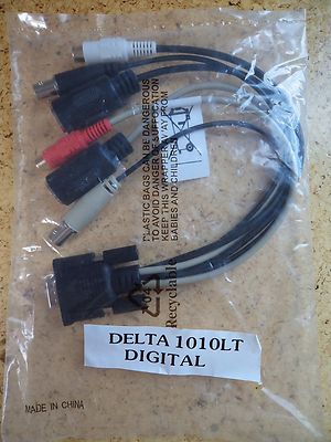 New & Sealed M-Audio Delta 1010LT Digital Breakout Cable From 15 Pin ...