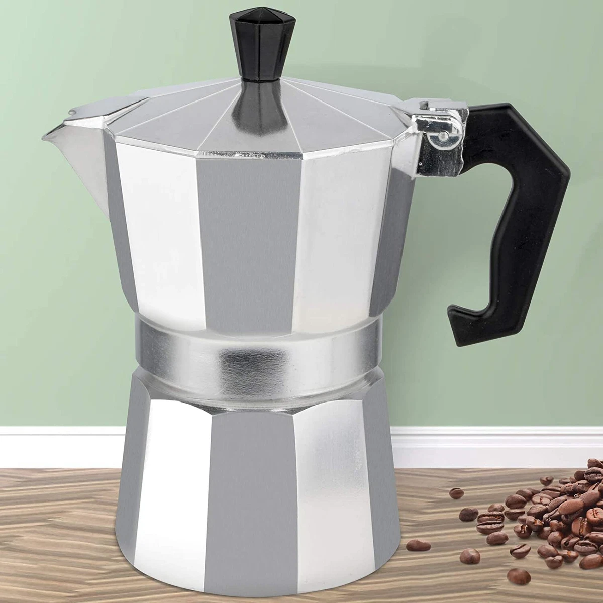 Stove Top Espresso Cuban Coffee Maker Pot Cappuccino Latte