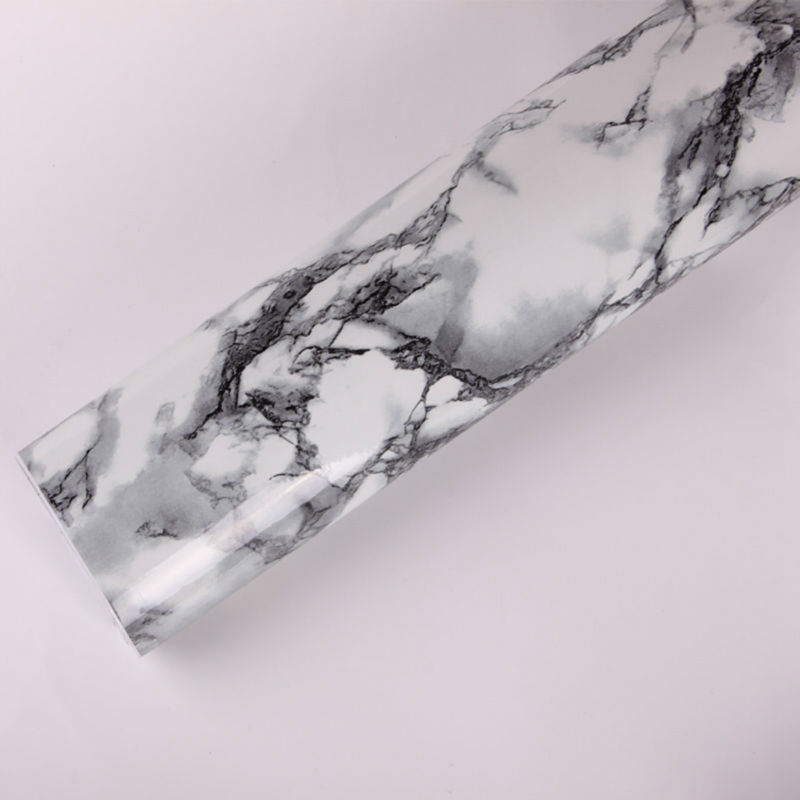 Marble Gloss Film Vinyl Self Adhesive Counter Top Peel and Stick Wall ...