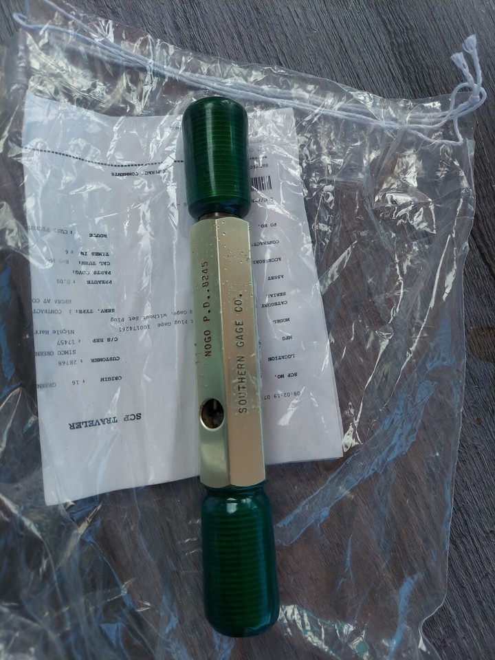 Southern Gage7/8-14 UNJF-3A Go/NoGo Thread Set Plug Gage Single Thread ...