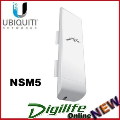 Ubiquiti Nanostation M5 NSM5 5GHz 802.11a/n MIMO 16dBi Indoor/Outdoor ...