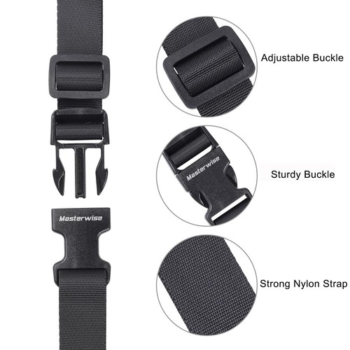 Masterwise Buckle Straps with Clips, Adjustable Nylon Straps with Buckle, Pac... | eBay