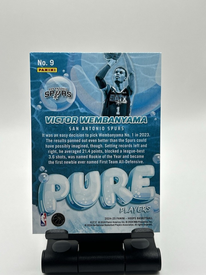 2024-2025 Panini NBA Hoops Victor Wembanyama Pure Players #9 | eBay