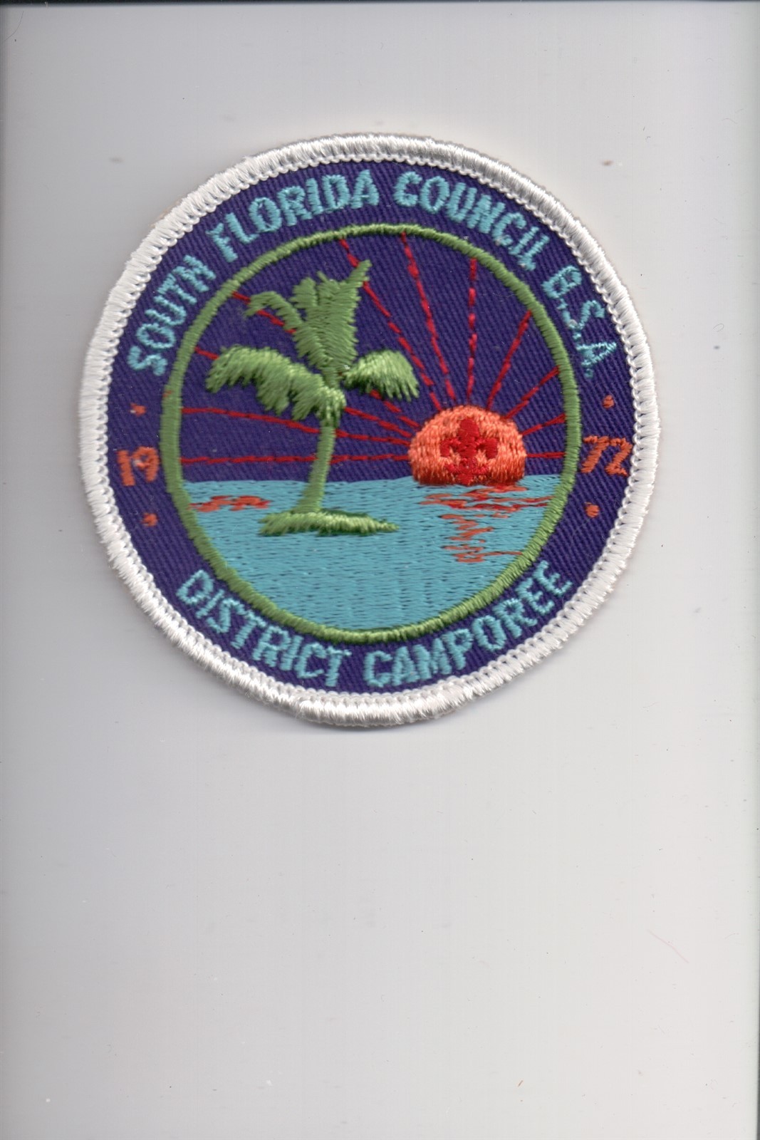 1972 South Florida Council District Camporee patch | eBay