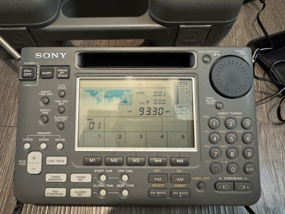 MINT - SONY ICF-SW55 WORLD BAND & SHORT WAVE RECEIVER RADIO AM FM ...