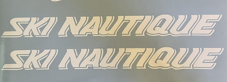 Ski Nautique Boats 70” (Set Of 2) HULL Decal Sticker Emblem Skiing ...