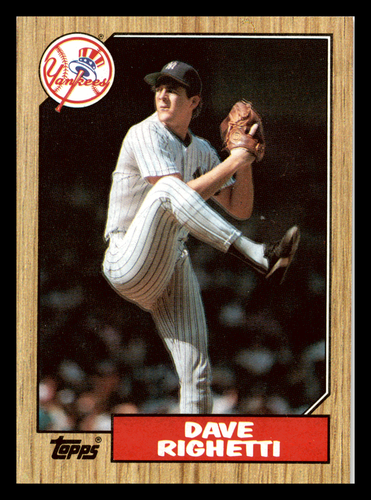 1987 Topps Dave Righetti New York Yankees #40 Mint | eBay