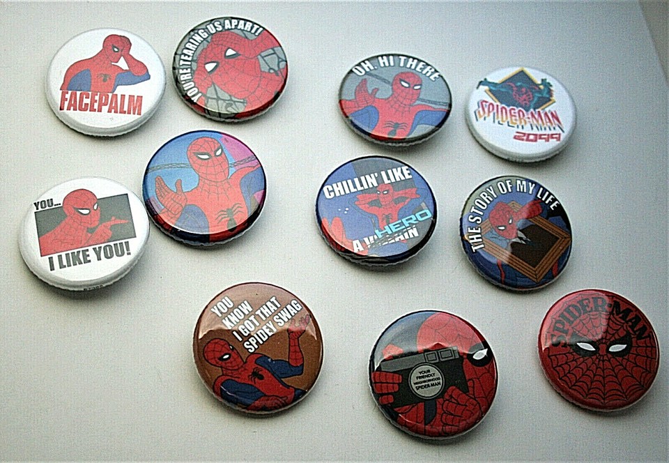 11 Pin Set Marvel Comics Spider-Man Amazing 2099 Friendly Button 2019 ...