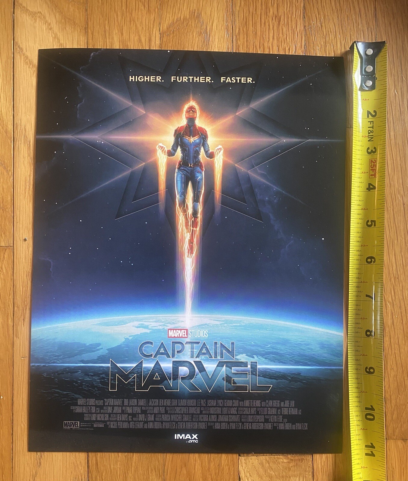 Captain Marvel AMC 8.5x11 Inch Promo Movie POSTER Avengers Iron Man ...