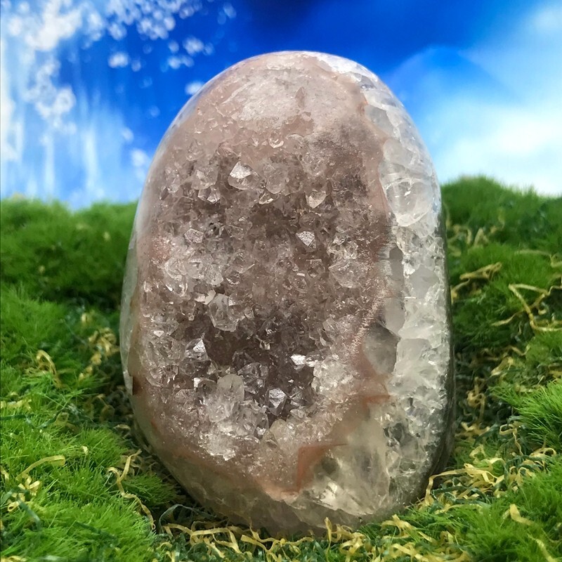 190G Rare Amethyst Geode Crystal Specimen Freeform Energy Healing Reiki ...