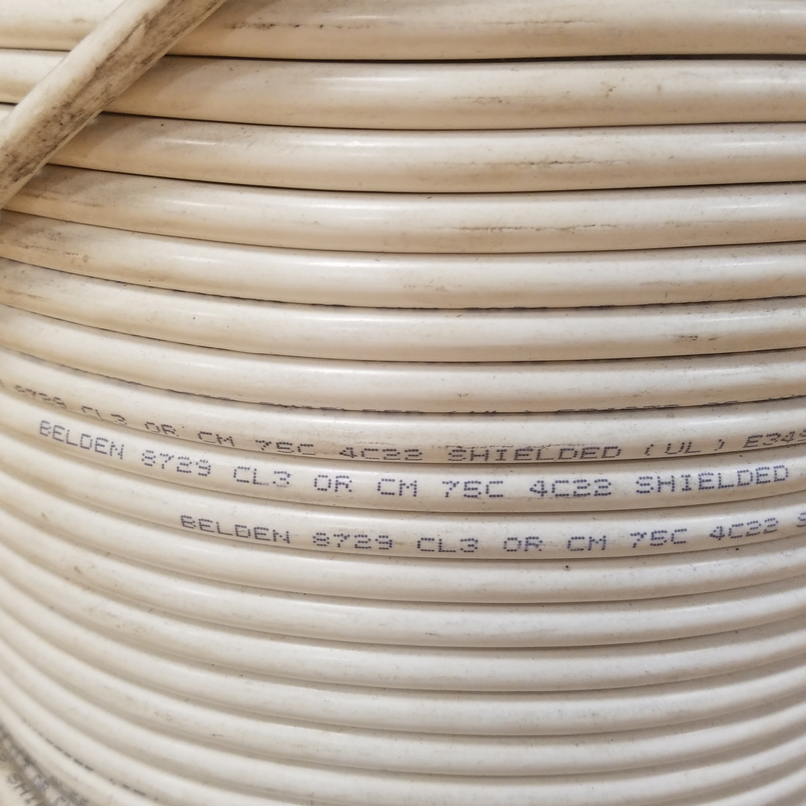 Belden 8729, 22 AWG (19x34) 4 Conductor Multi-Conductor Cable, Approx ...