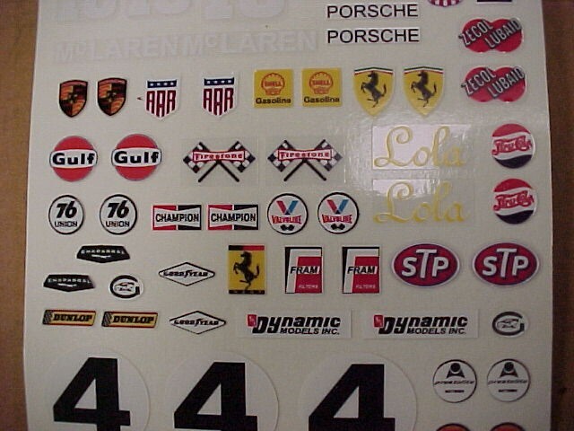 1/24 slotcar 1/24 scale Vintage Mirage / Porsche slot car DECALS | eBay