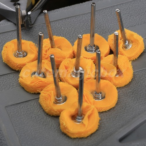 10pcs 25mm Cloth Polishing Buffing Round Wheel Pads Brush Grinder ...