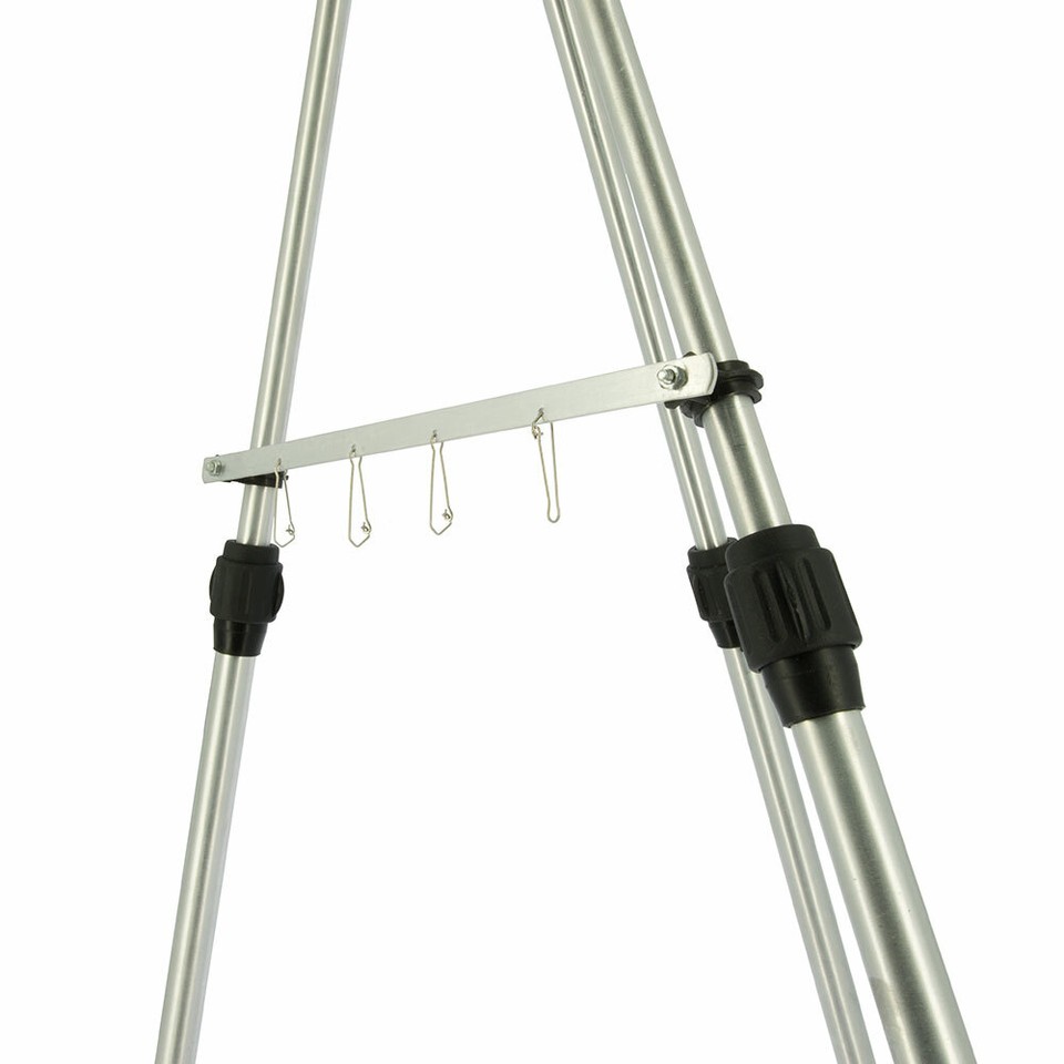 SEA FISHING TRIPOD BEACH ROD STAND FOR 2 SEA FISHING TACKLE RODS AND ...