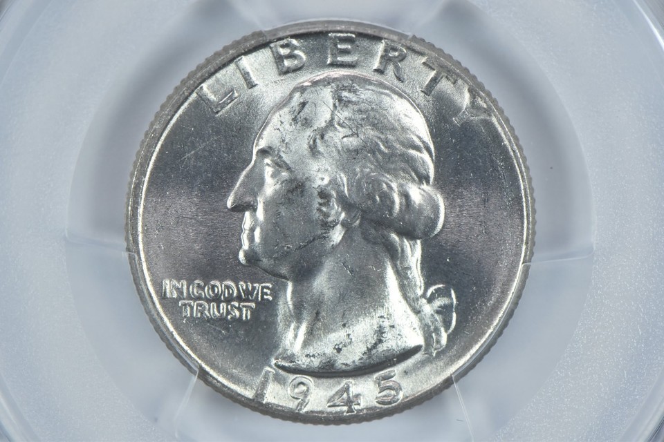 1945 Washington Quarter Boston Collection MS64 PCGS Blue Label | eBay