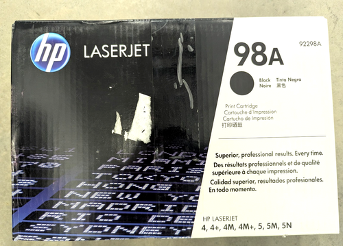 Genuine HP 98A 92298A Black Toner Cartridge 4 4+ 4M 5 5M 5N New | eBay