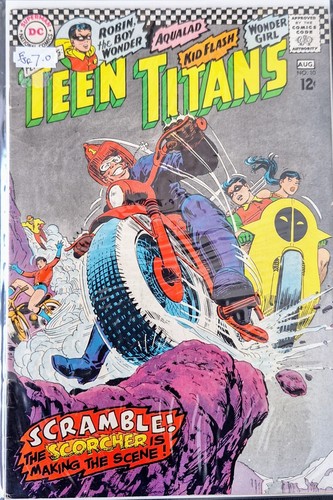 TEEN TITANS #10 FN/VFN 'SCRAMBLE AT WILDCAT' Robin 1967 DC COMICS Nick Cardy Art | eBay