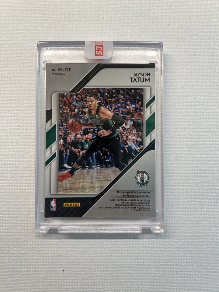 2018 Jayson Tatum Panini prism read sensational signature autograph ...