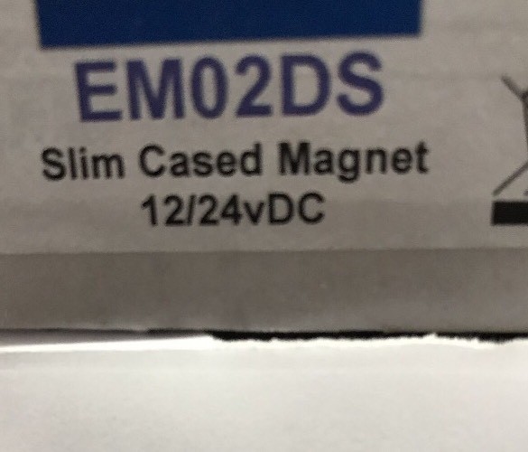 EM02DS Single slim maglock, monitored with door status monitoring | eBay UK