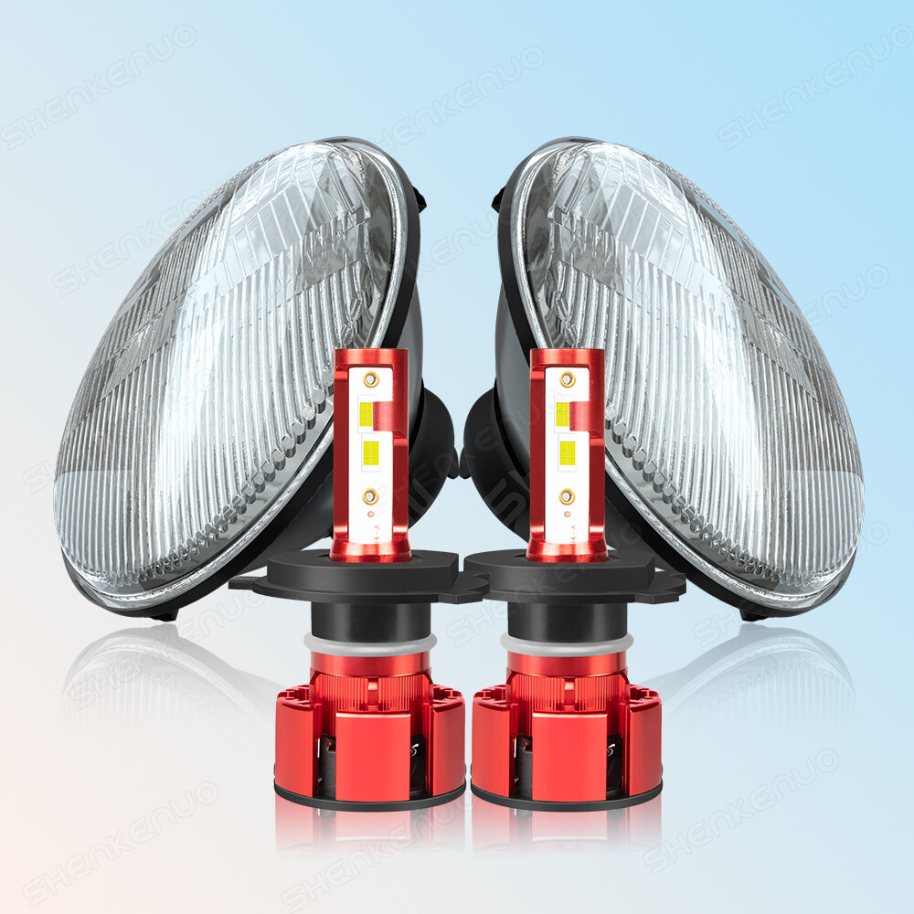 DOT 7"Inch Round LED Headlights Hi/Lo Projector H4 For Kenworth T2000 ...