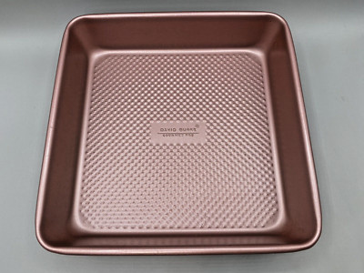 David Burke Gourmet Pro Heavy Duty 9 x 9 x 2 inch Rose Gold Square ...