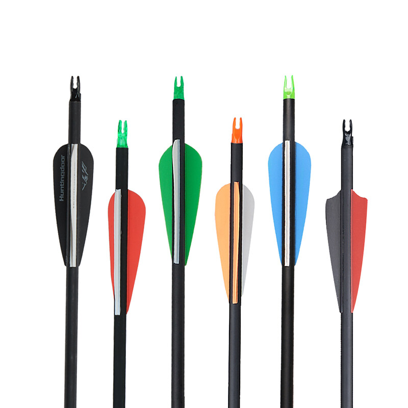 Archery 30" Carbon Arrows Practice & Hunting Arrowheads for Compound ...