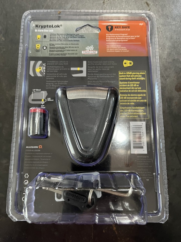 Kryptonite Kryptolok Alarm Disc Lock 004776 6mm | eBay