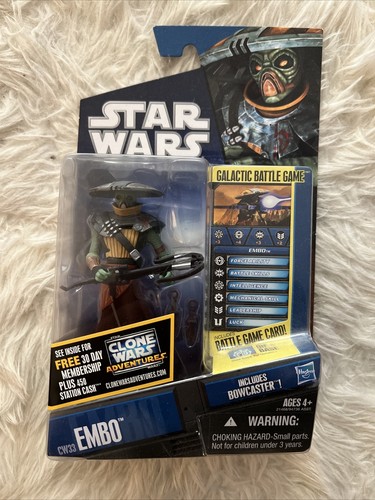 2010 Hasbro Star Wars Clone Wars Set of 6 Embo Rex Skywalker Figure ...
