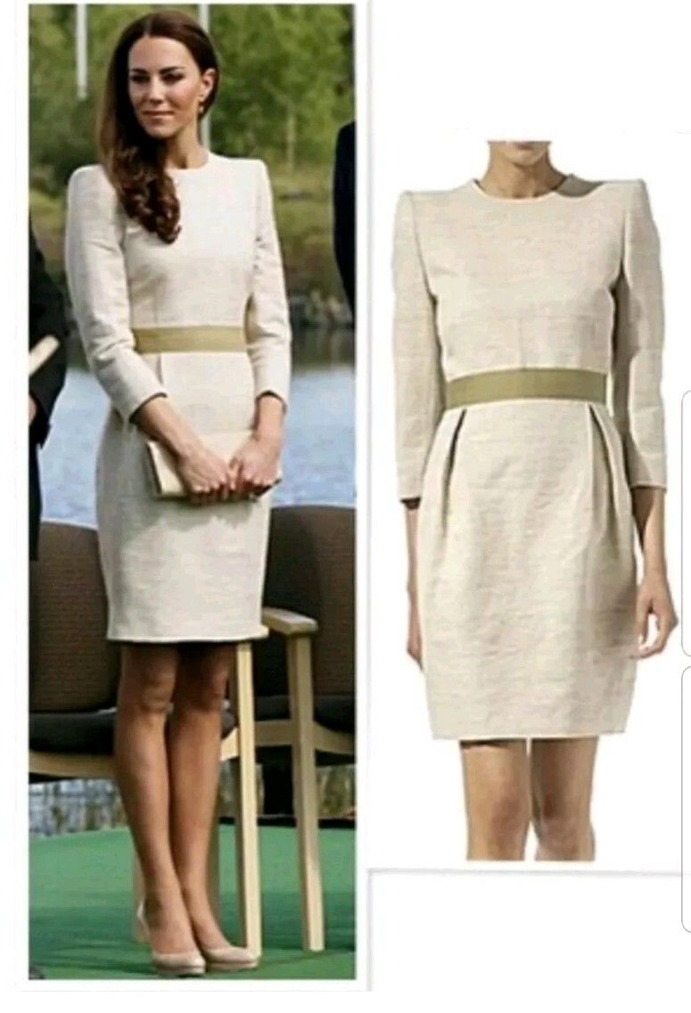 BY MALENE BIRGER bullet dress beige Uk size 10 Aso Royal | eBay